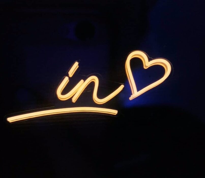 In (Love) - Perfect for weddings or home decor. Stunning.