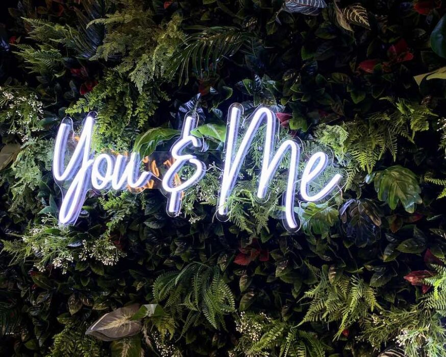 You & Me - Stunning Wedding LED Neon Sign. Order Today.